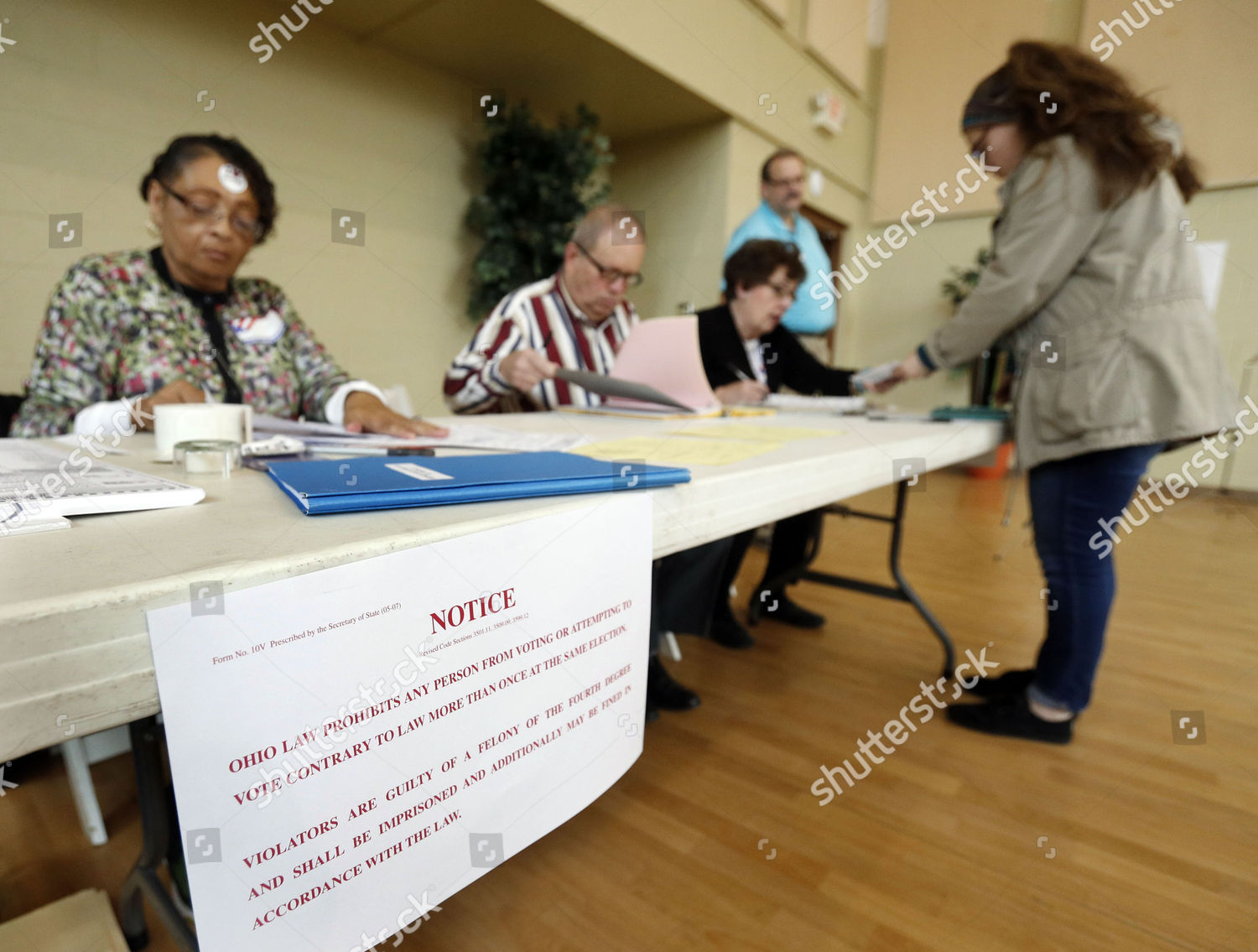 Poster Informs About Ohio State Voting Editorial Stock Photo - Stock ...