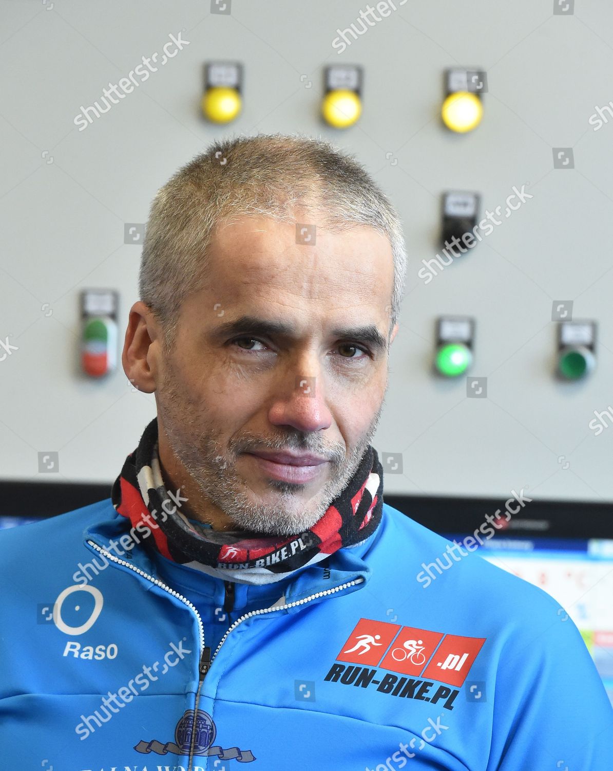 Cyclist Valerjan Romanovski Performs Test Before Editorial Stock Photo ...