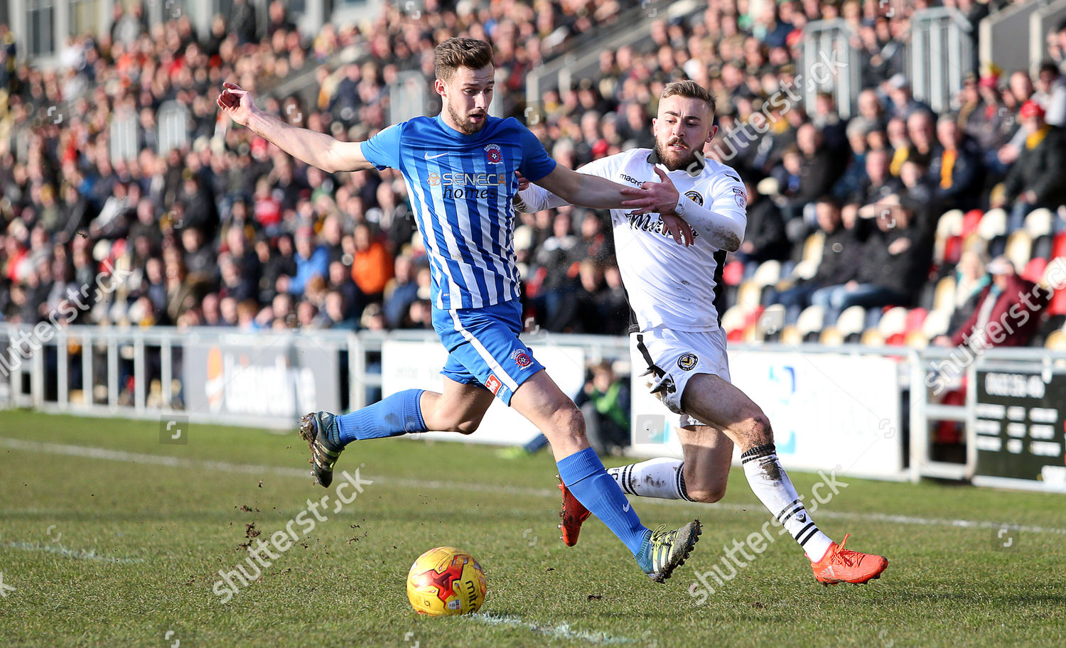 Lewis Hawkins Hartlepool United Challenged By Editorial Stock Photo ...
