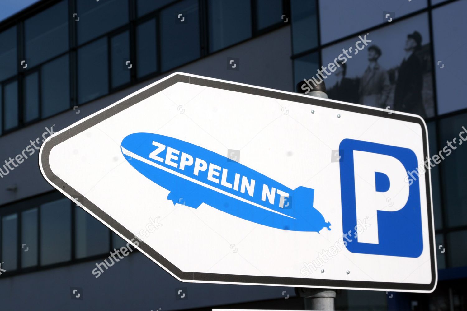 Zeppelin Parking Sign Outside Company Offices Editorial Stock Photo ...