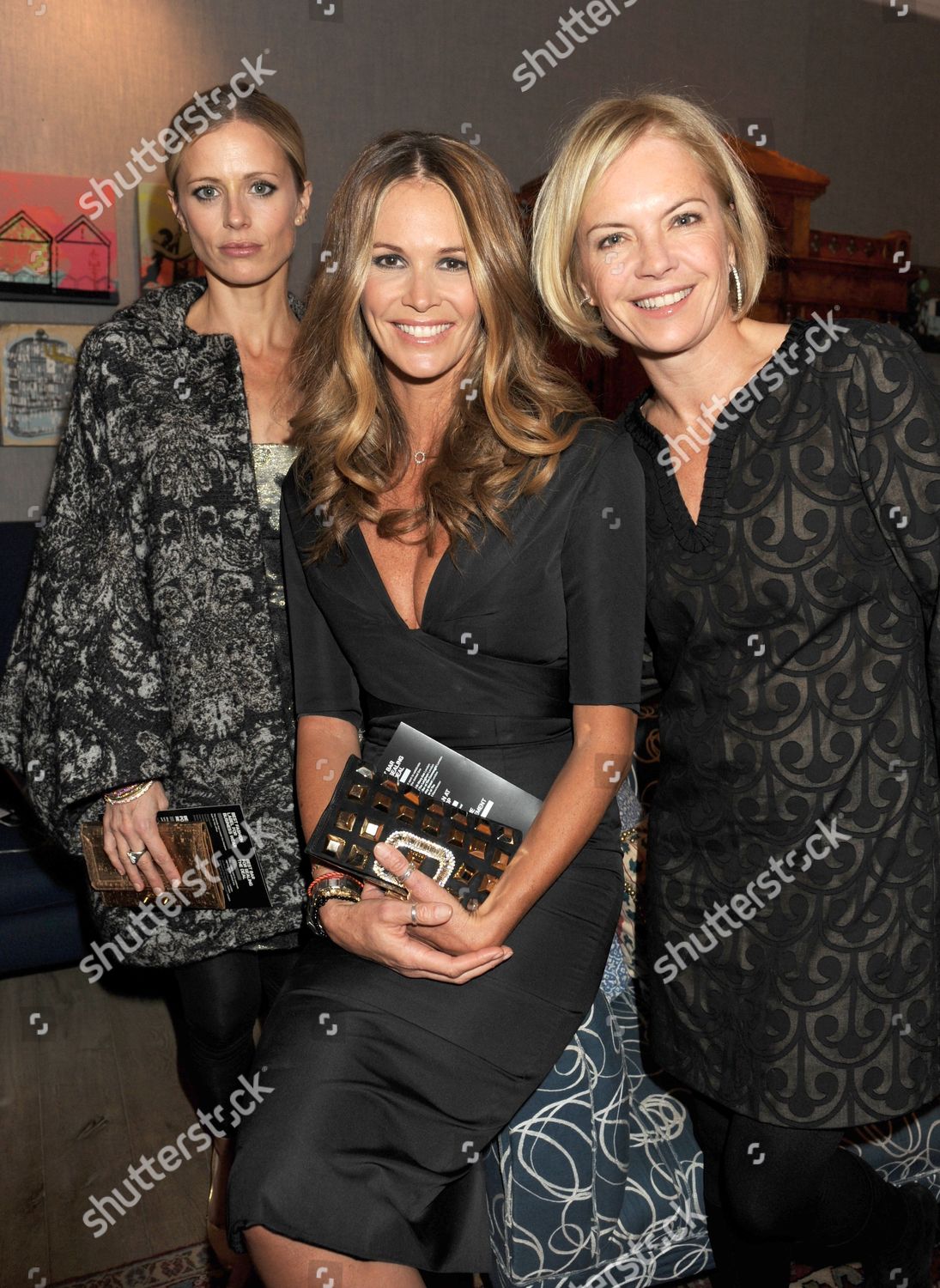 Laura Bailey Elle Macpherson Mariella Frostrup Editorial Stock Photo ...