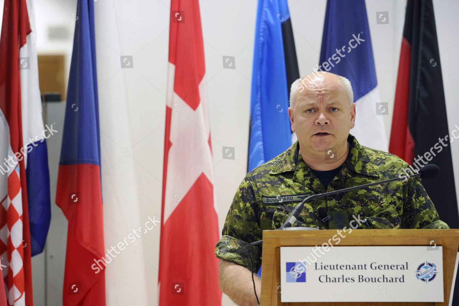 Canadian Lieutenant General Charles Bouchard Commander Editorial Stock ...