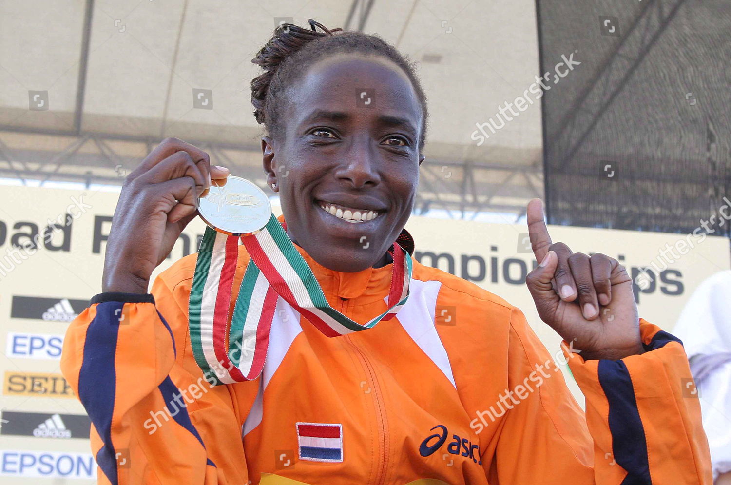 Dutch Runner Lornah Kiplagat Shows Her Editorial Stock Photo - Stock ...