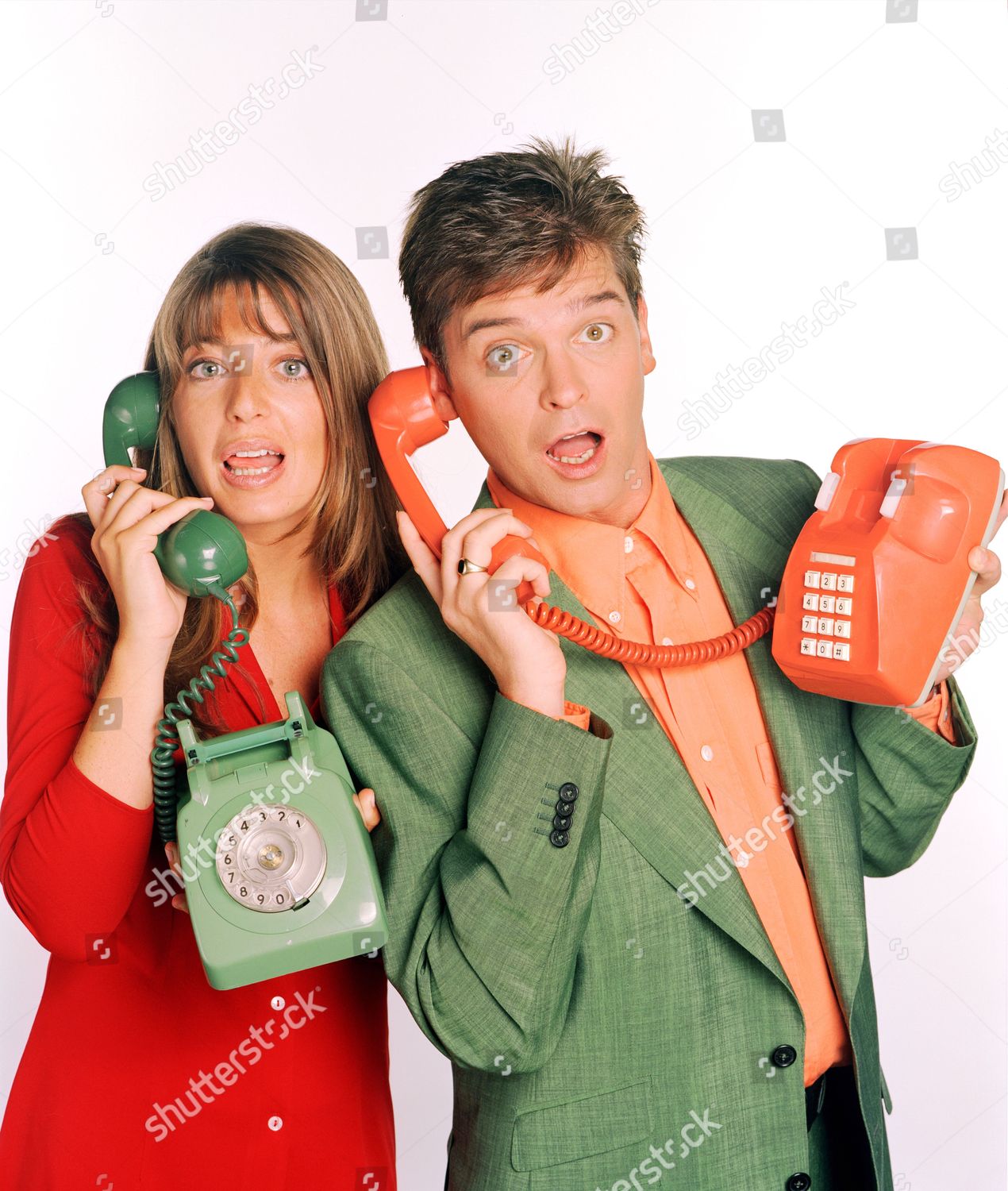 Talking Telephone Numbers Tv Tv Presenters Editorial Stock Photo ...