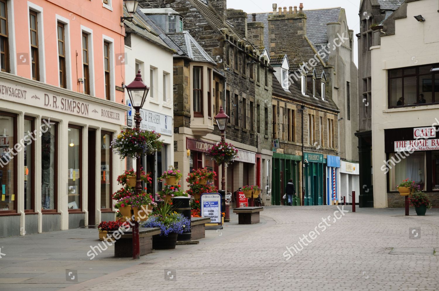 View Along High Street Wick Caithness Editorial Stock Photo - Stock ...