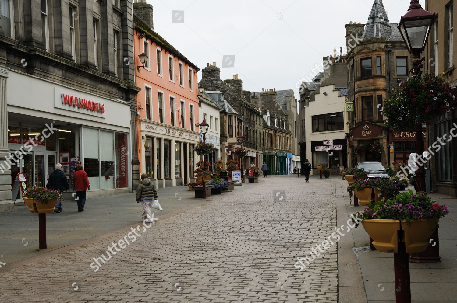 View Along High Street Wick Caithness Editorial Stock Photo - Stock ...