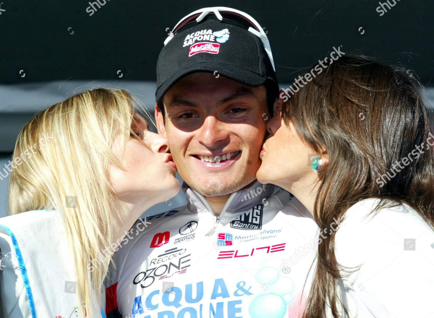 Colombianborn Us Cyclist Fred Rodriguez Kissed Editorial Stock Photo ...