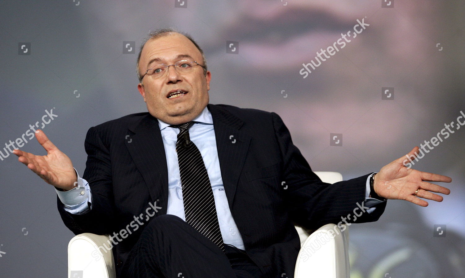 Italian Former Health Minister Francesco Storace Editorial Stock Photo ...