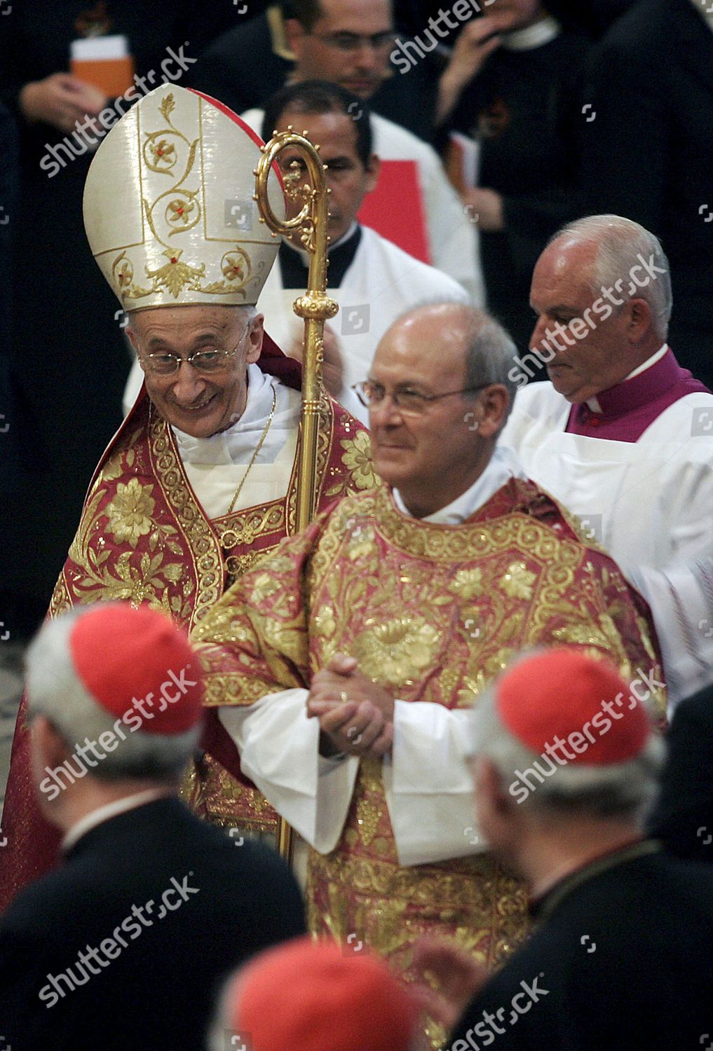 Cardinal Camillo Ruini During Ceremony Beatification Editorial Stock ...