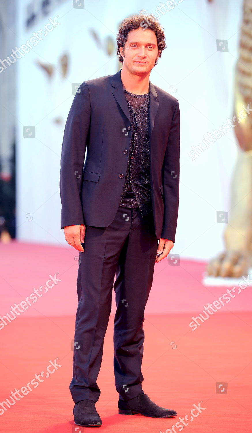 Italian Actor Claudio Santamaria Poses Photo Editorial Stock Photo ...