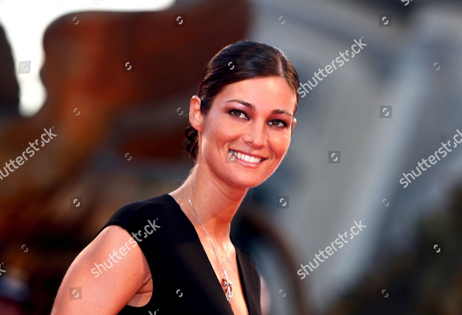 Italian Actress Manuela Arcuri Poses Photographers Editorial Stock ...