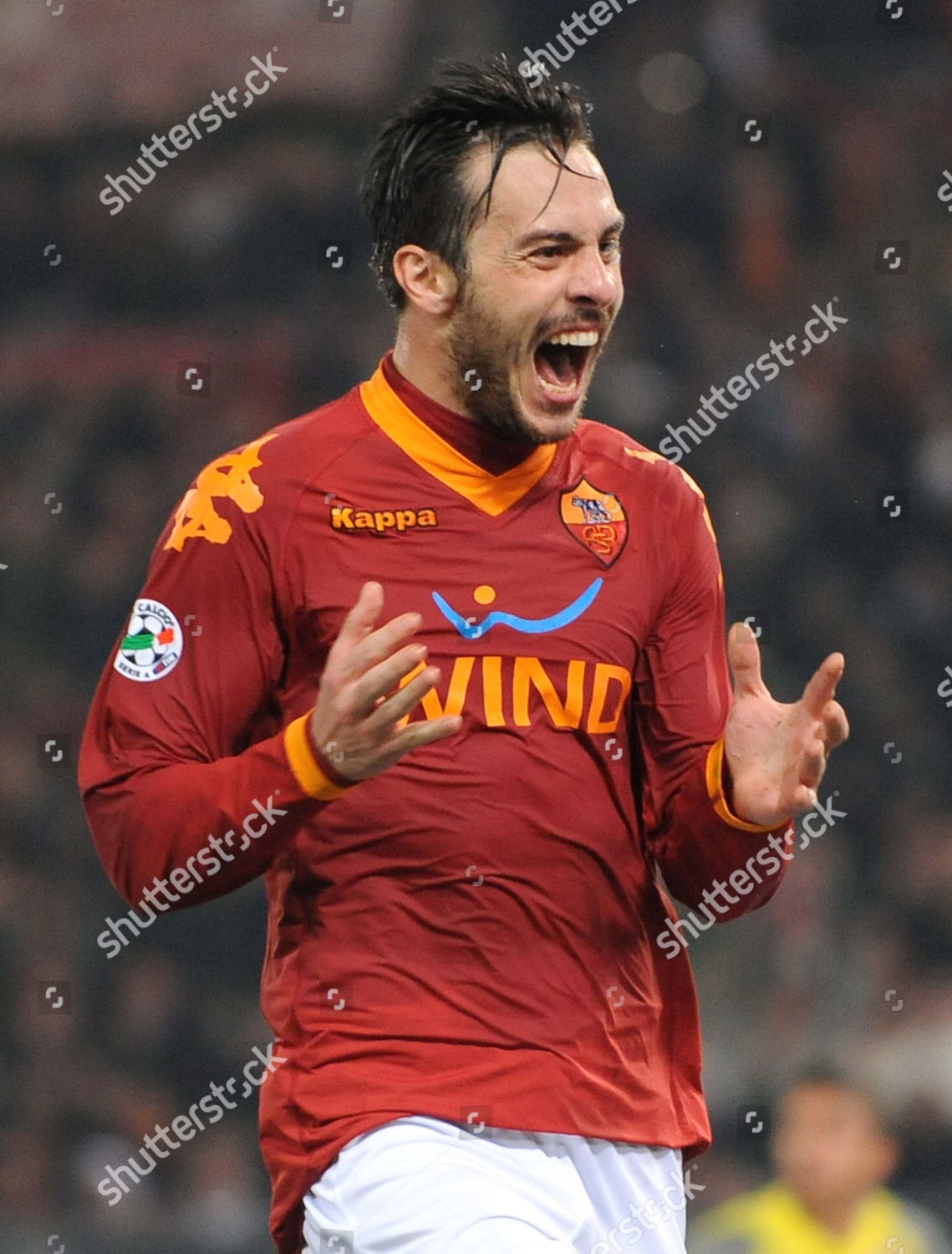 Romas Marco Cassetti Celebrates His Score Editorial Stock Photo - Stock ...