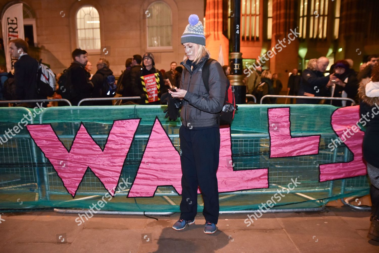 Emergency Demonstration On Whitehall Against President Editorial Stock ...