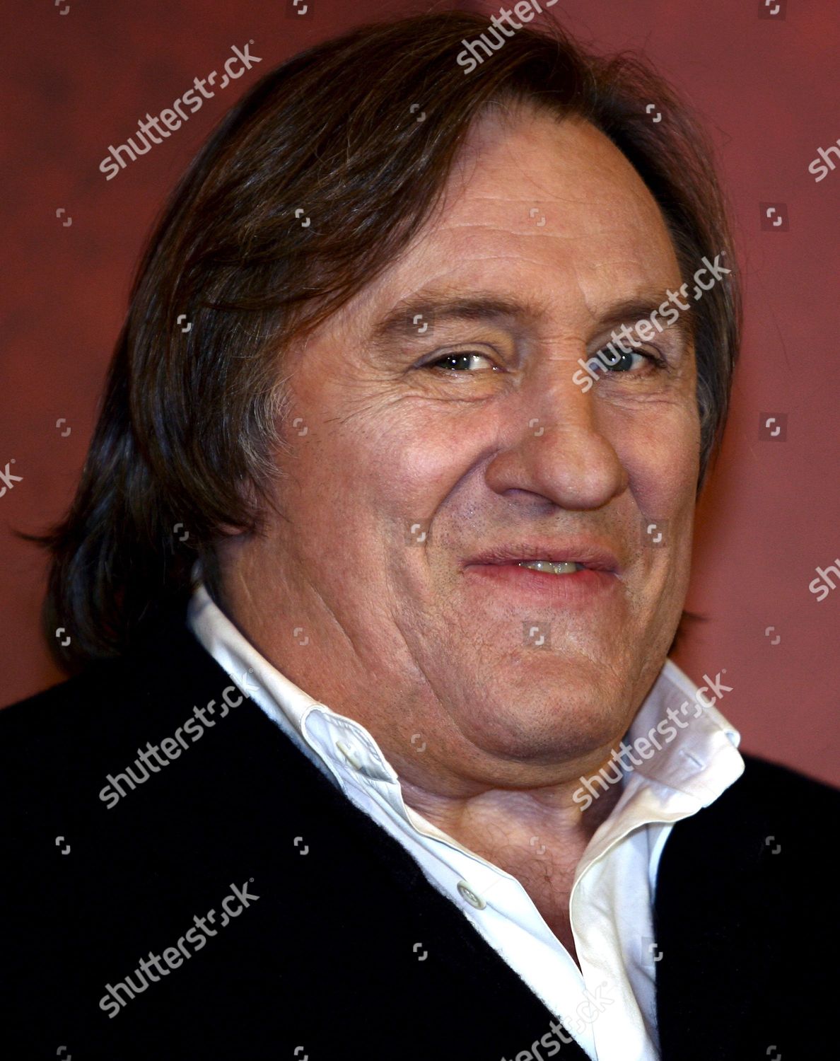French Actor Gerard Depardieu Smiles After Editorial Stock Photo ...