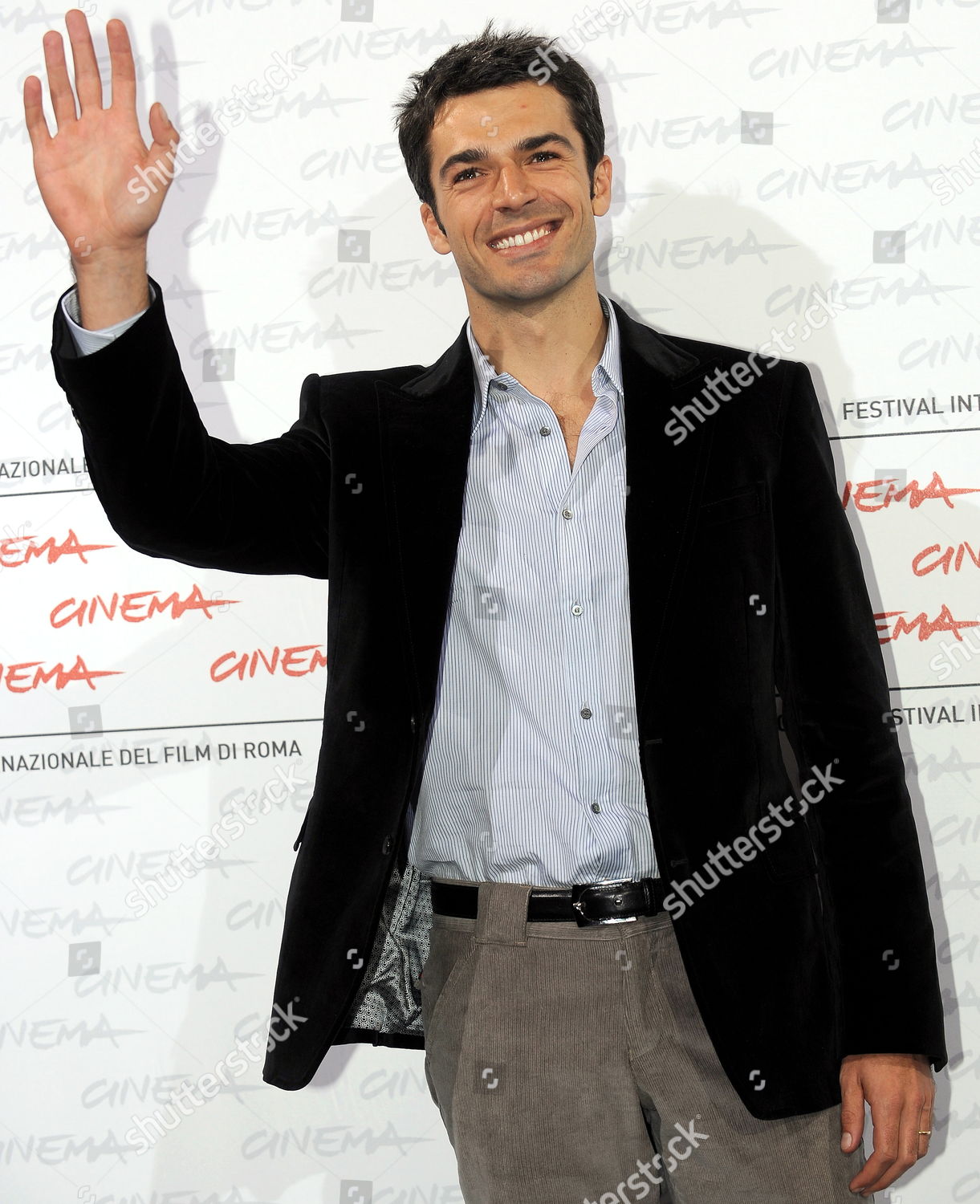 Italian Actor Luca Argentero Poses During Editorial Stock Photo - Stock ...