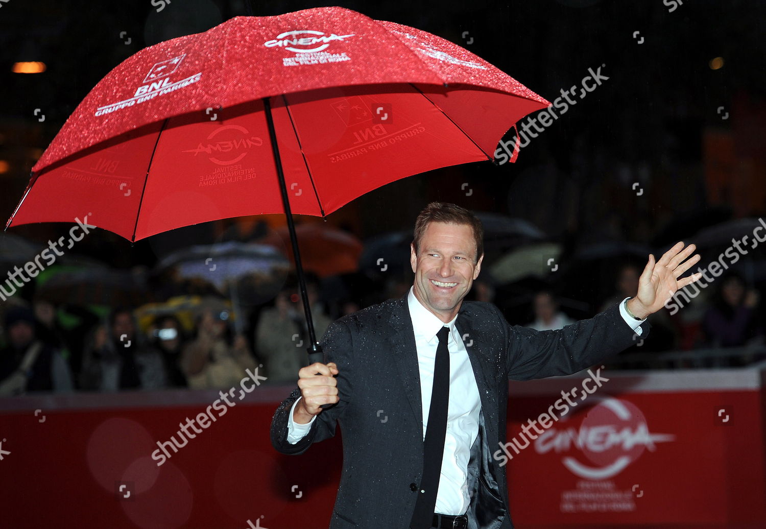 Us Actor Aaron Eckhart Poses Upon Editorial Stock Photo - Stock Image ...