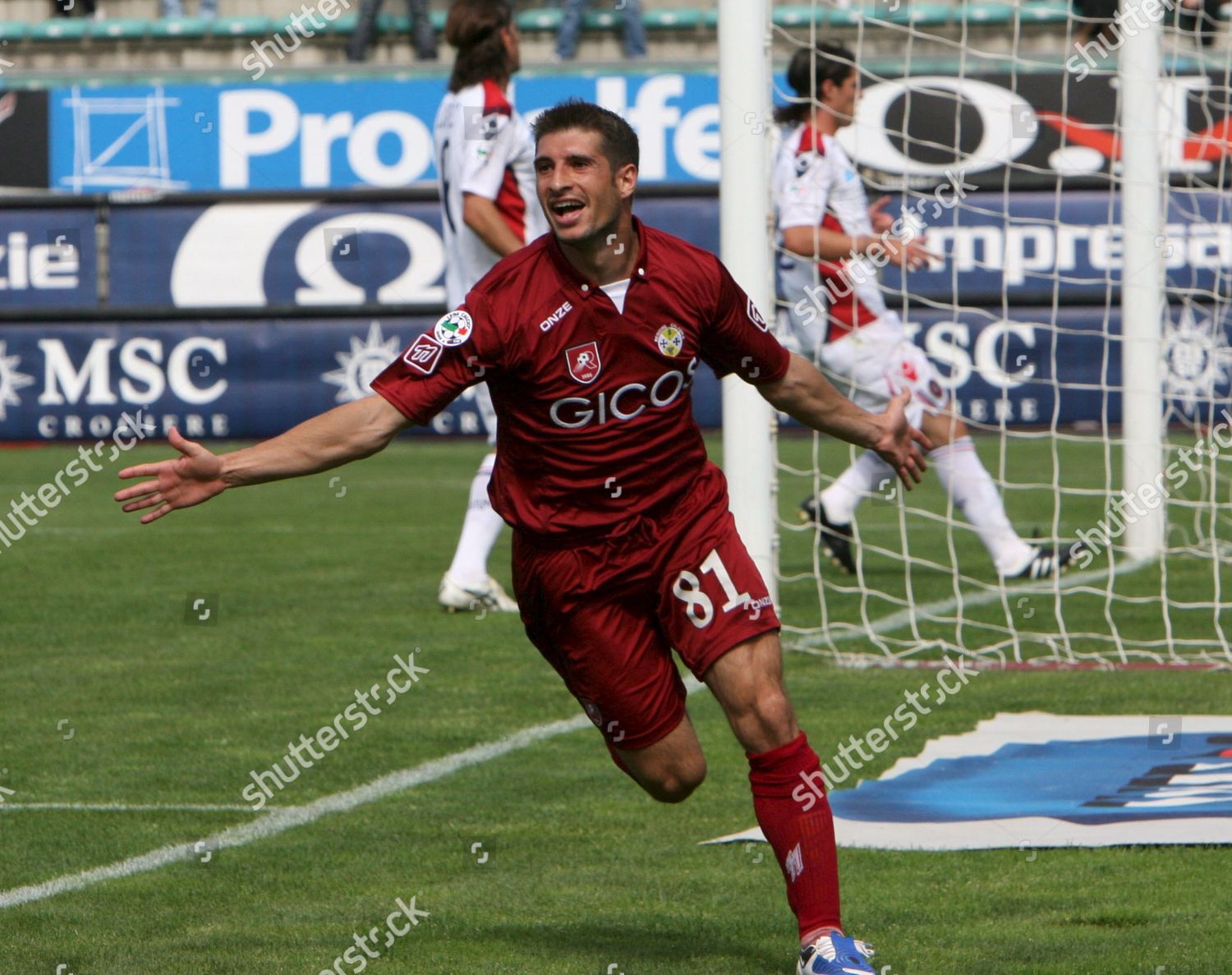Forward Franco Brienza Reggina Celebrates After Editorial Stock Photo ...