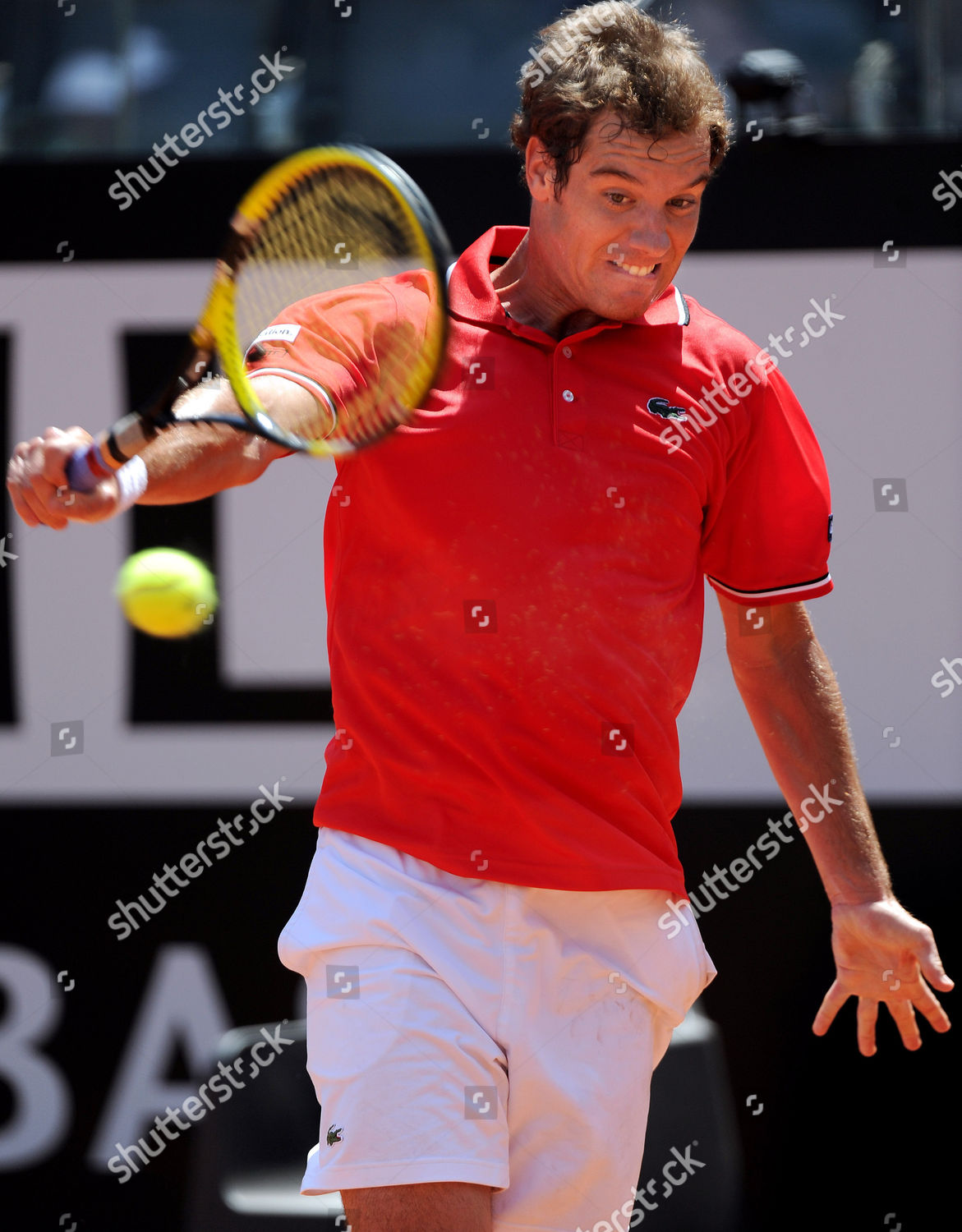Frances Tennis Player Richard Gasquet Returns Editorial Stock Photo ...