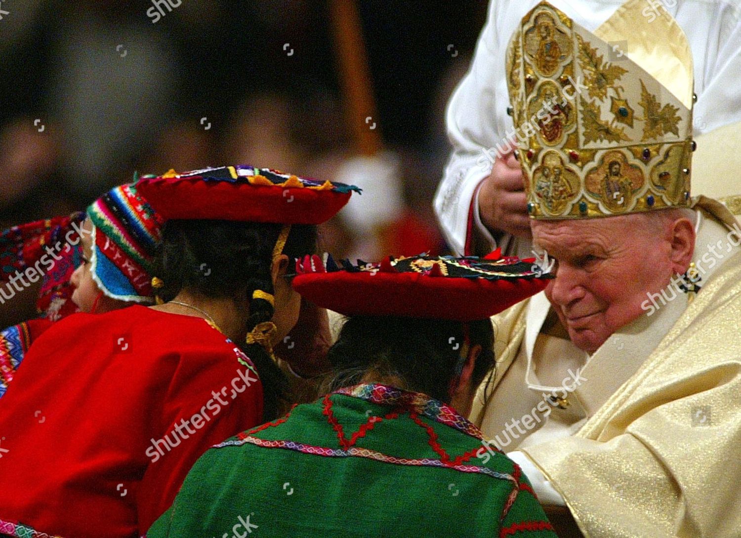 Pope John Paul Ii Two Pilgrims Editorial Stock Photo - Stock Image ...