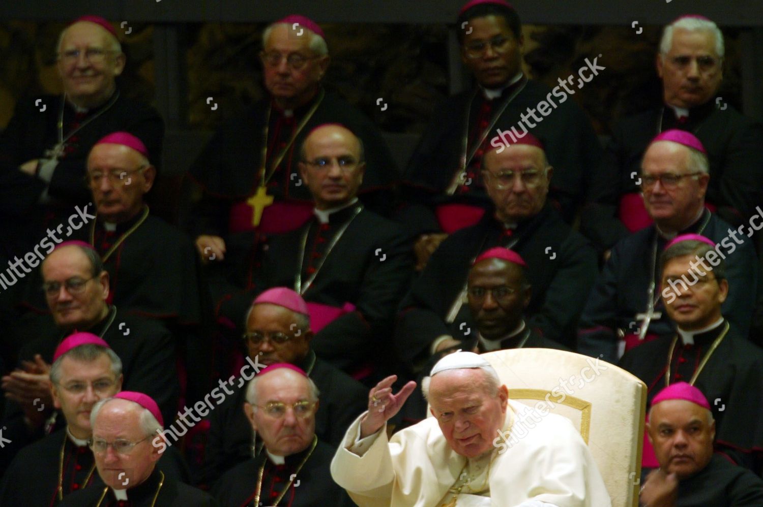 Archbishop Emmanuel Milingo Second Row 2l Editorial Stock Photo - Stock ...