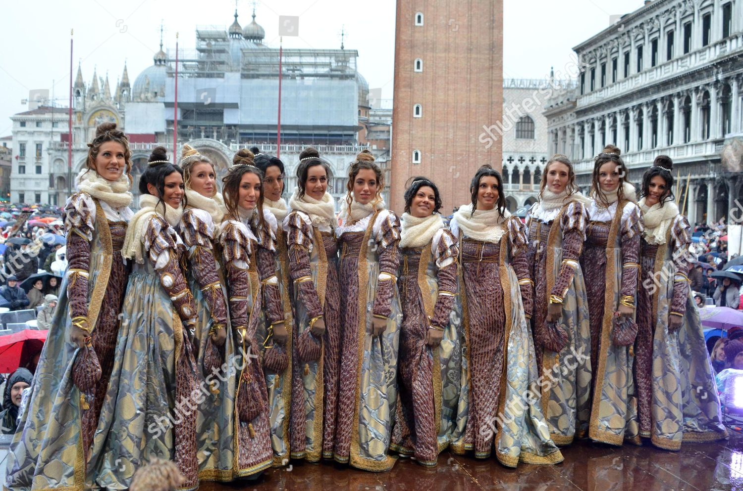 Twelve Marie Carnival Pose Media During Editorial Stock Photo - Stock ...