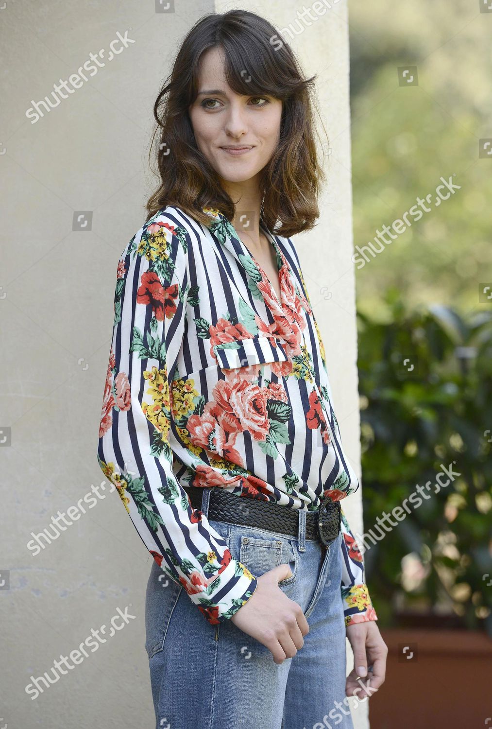 Italian Actresscast Member Francesca Agostini Poses Editorial Stock ...