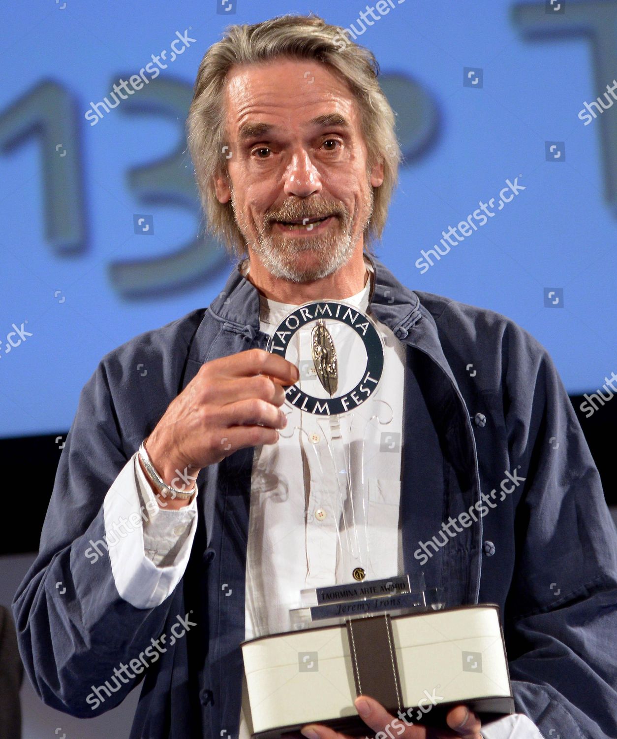 British Actor Jeremy Irons Poses Photographers Editorial Stock Photo ...