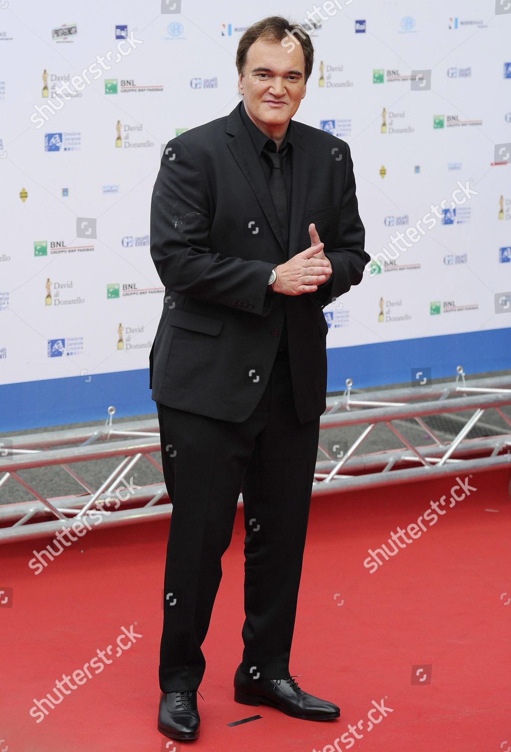 Us Director Quentin Tarantino Poses On Editorial Stock Photo - Stock ...