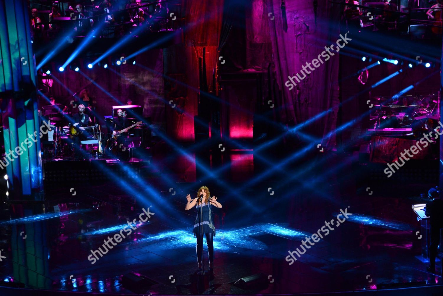Italian Singer Chiara Performs During First Editorial Stock Photo ...