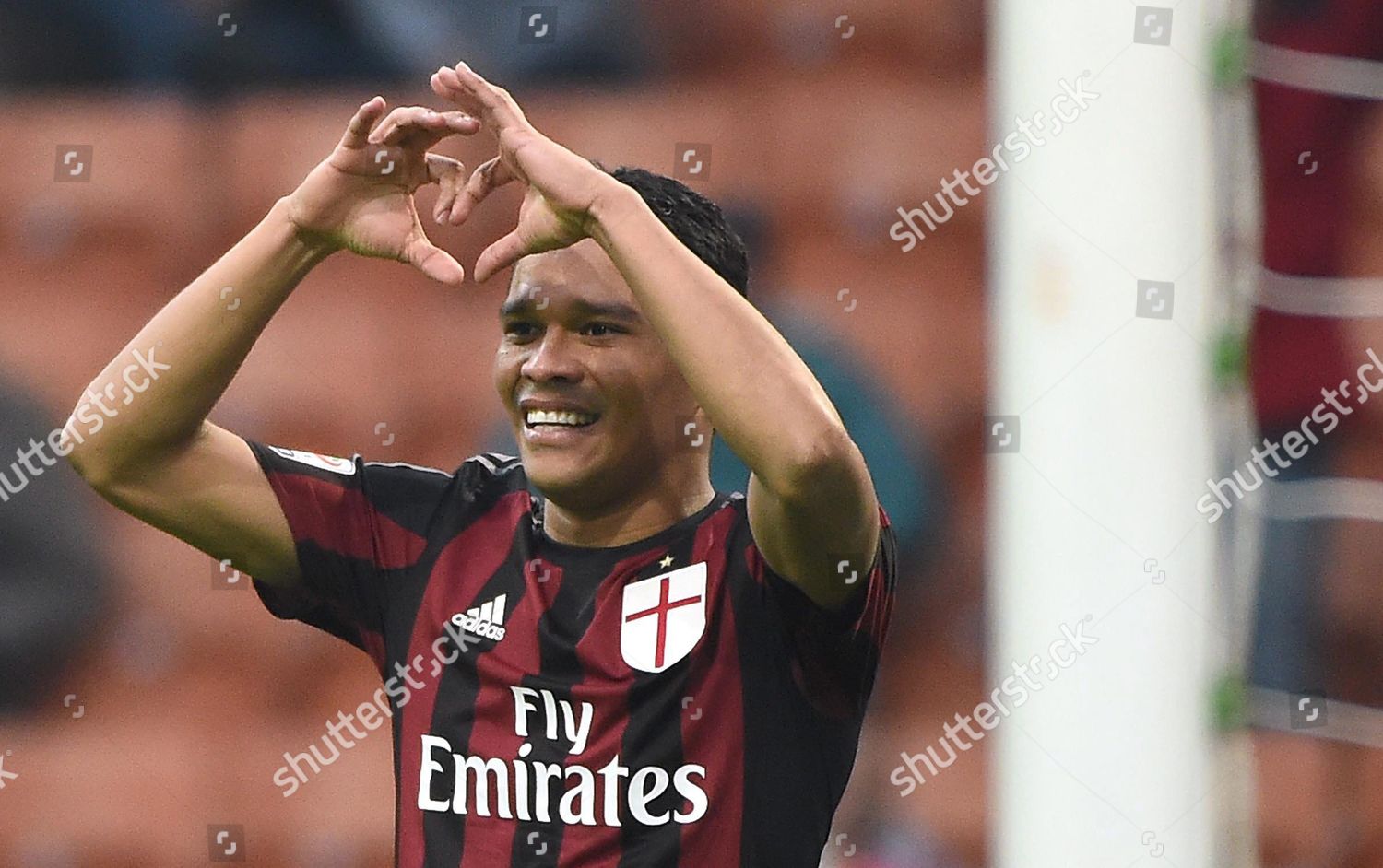 Ac Milans Forward Carlos Bacca Celebrates Editorial Stock Photo - Stock ...