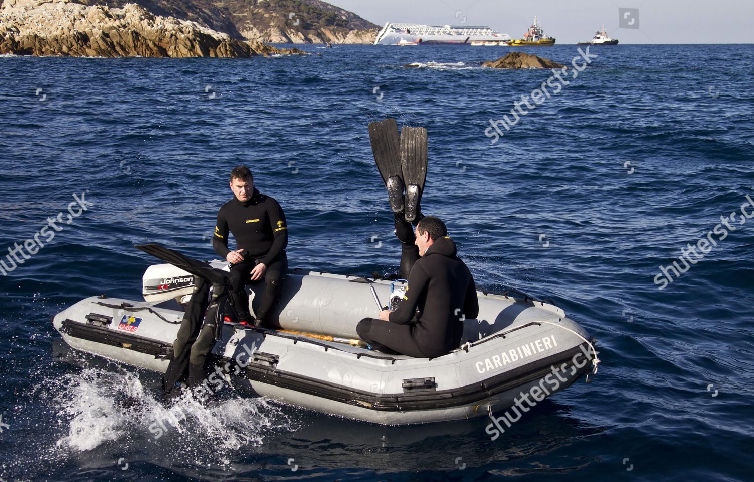Italian Carabinieri Divers Prepare Dive Near Editorial Stock Photo ...