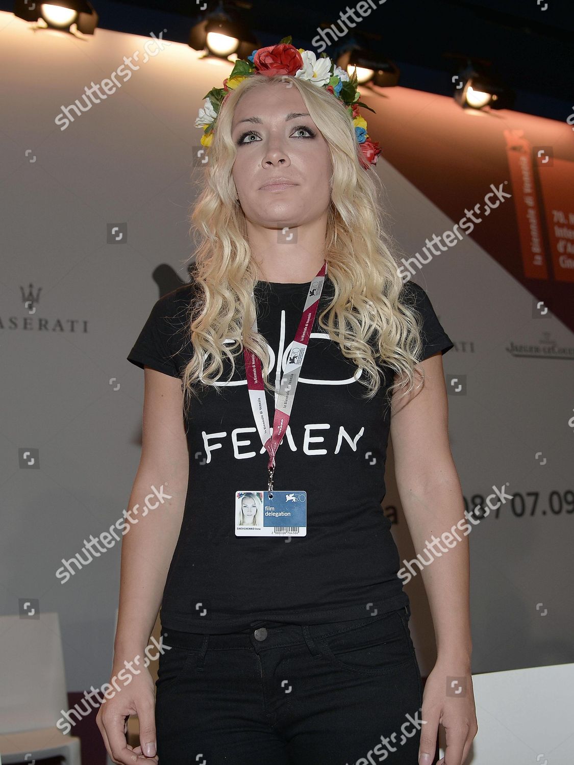 Ukrainian Activist Inna Shevchenko Feminist Protest Editorial Stock