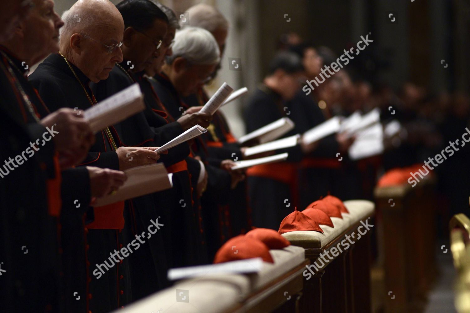 Cardinals Attend Prayer On Occasion General Editorial Stock Photo ...