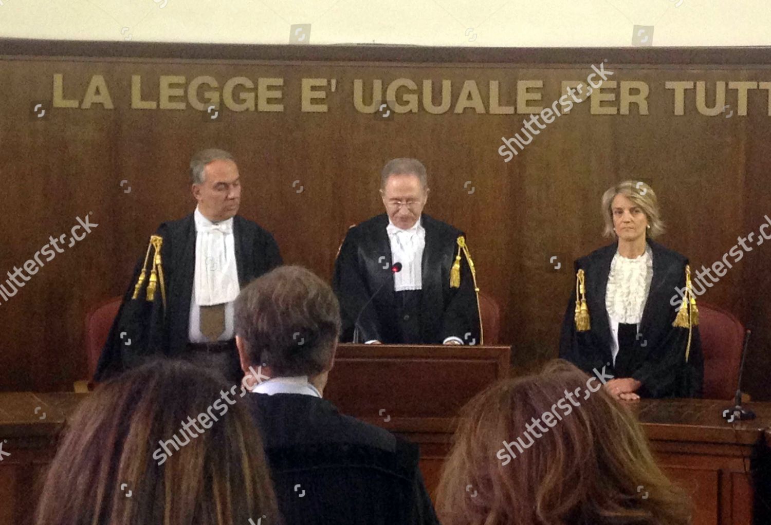 Italian Judges Second Criminal Chamber Court Editorial Stock Photo ...