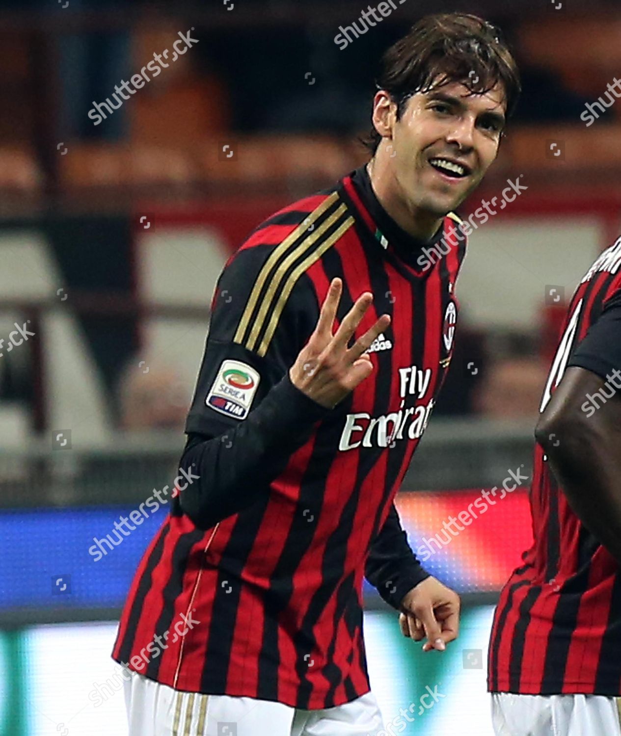 Milans Kaka Celebrates After Scoring Goal Editorial Stock Photo - Stock ...