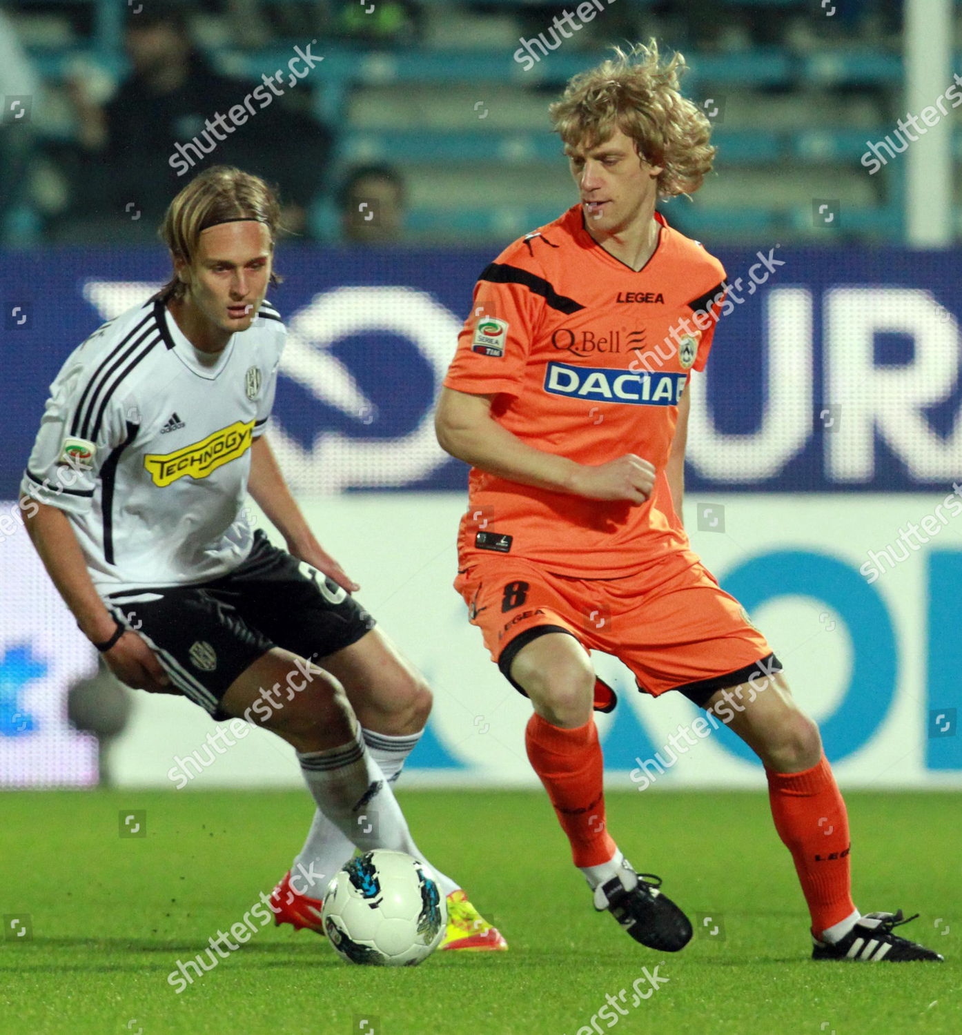 Damian Djokovic L Cesena Pressures Dusan Editorial Stock Photo - Stock ...