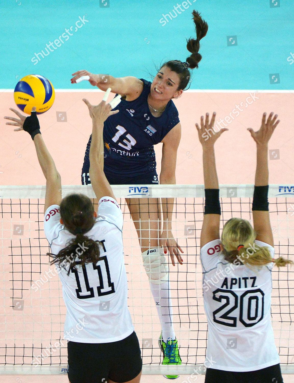 Argentinian Player Leticia Boscacci C Spikes Editorial Stock Photo ...