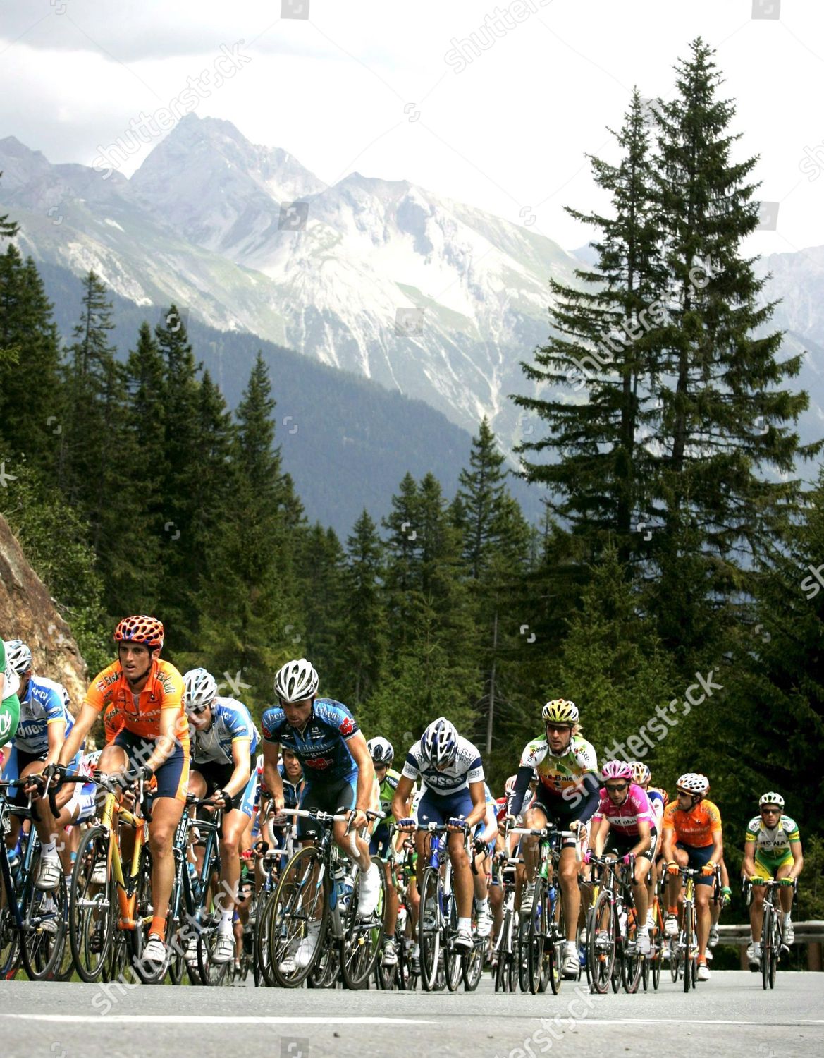 Cyclists Action During 5th Stage Tour Editorial Stock Photo - Stock ...