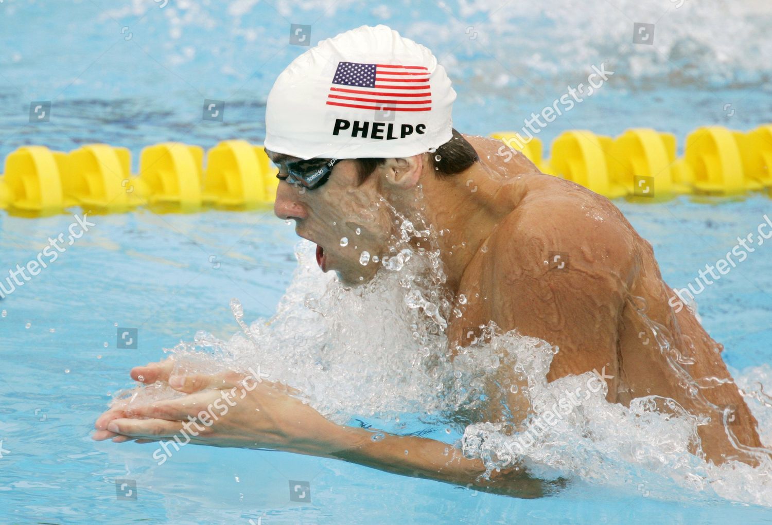 Us Swimmer Michael Phelps Action During Editorial Stock Photo - Stock ...