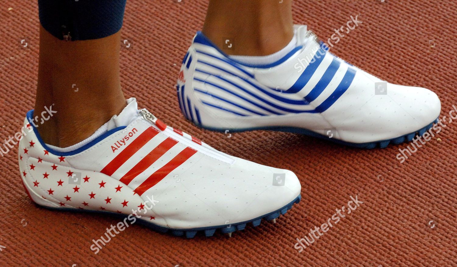Us Allyson Felix Wears Shoes Colours Editorial Stock Photo - Stock ...