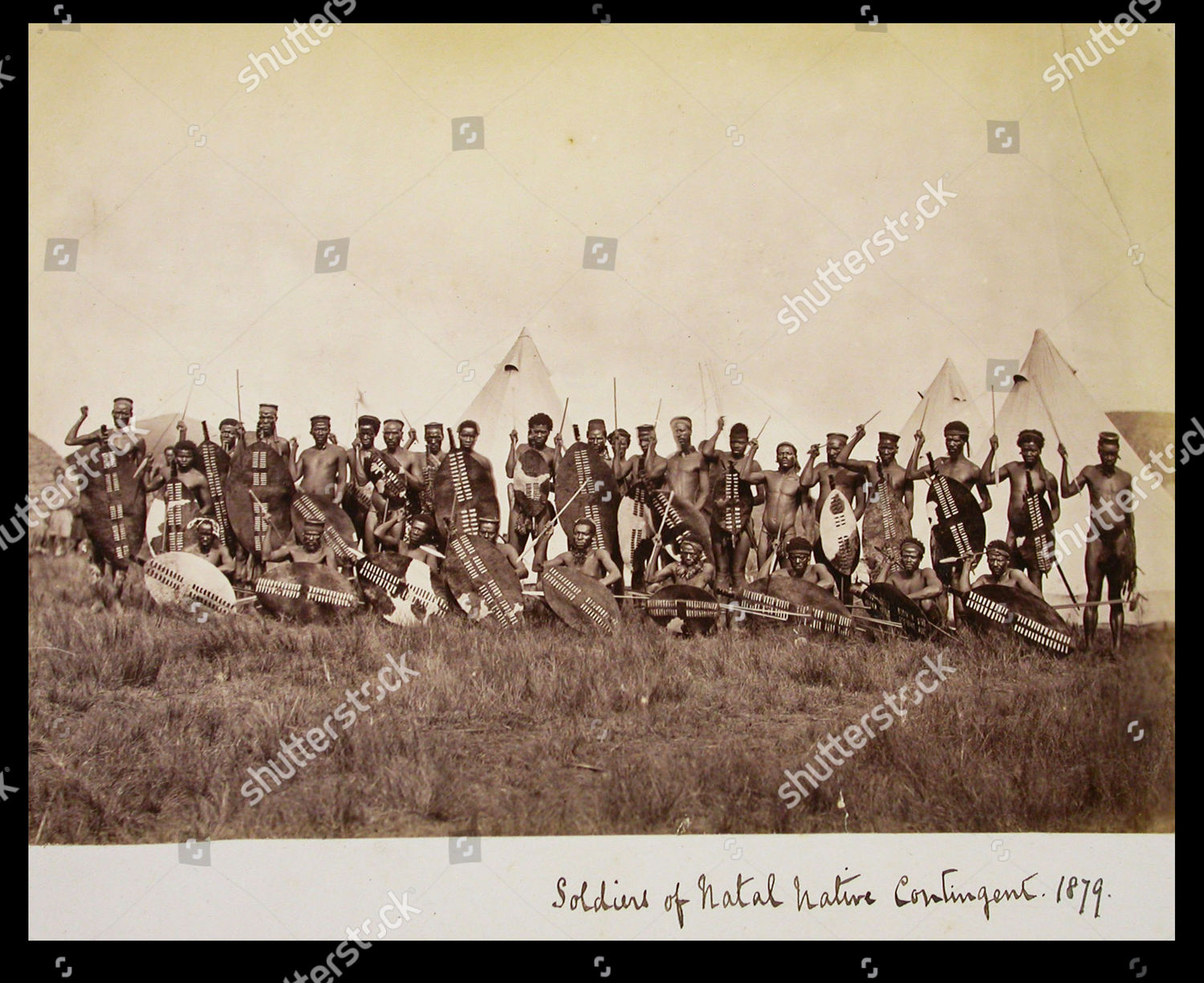 Natal Native Brigade 1879 Editorial Stock Photo - Stock Image ...