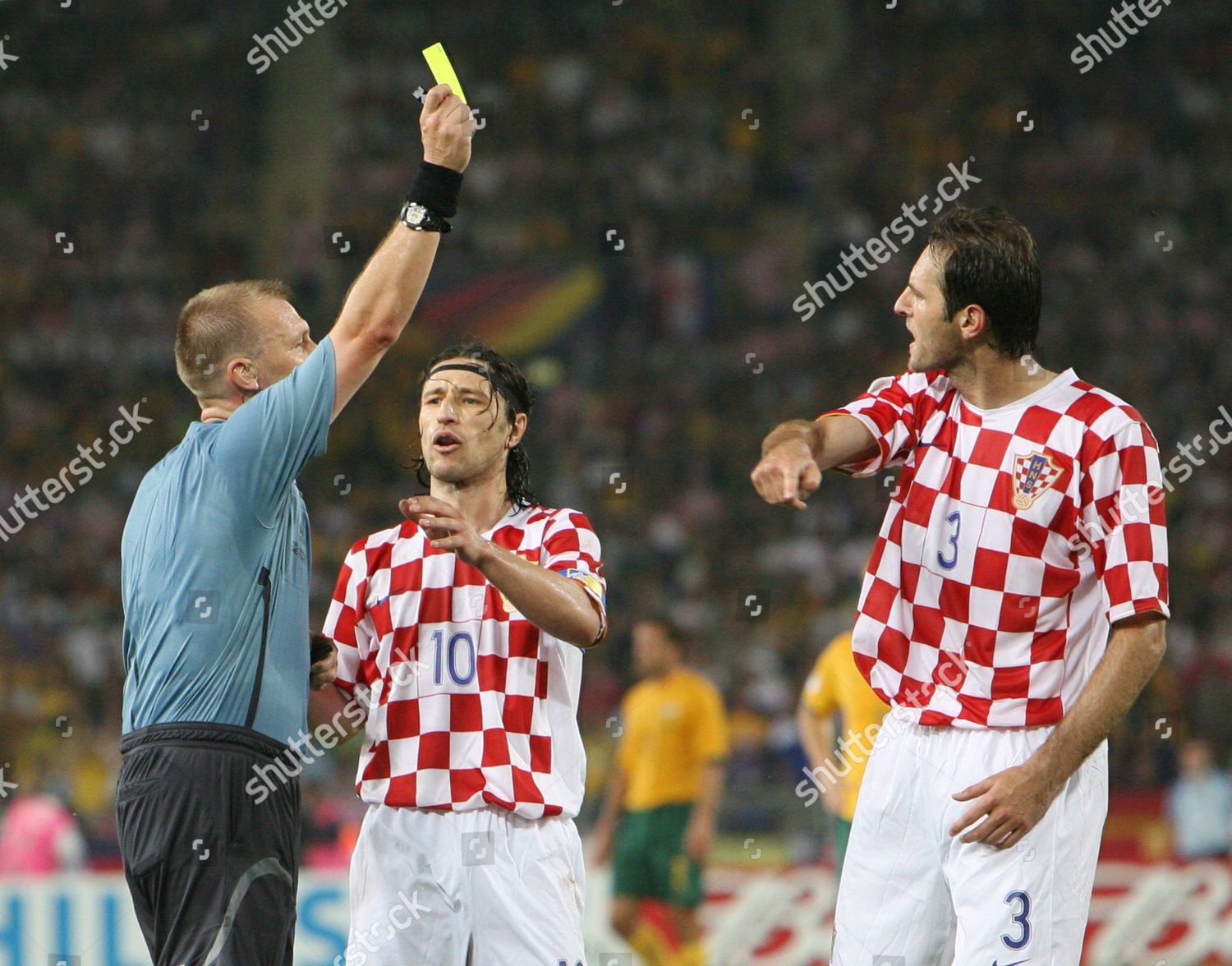 Josip Simunic R Croatia Shown Yellow Editorial Stock Photo - Stock ...