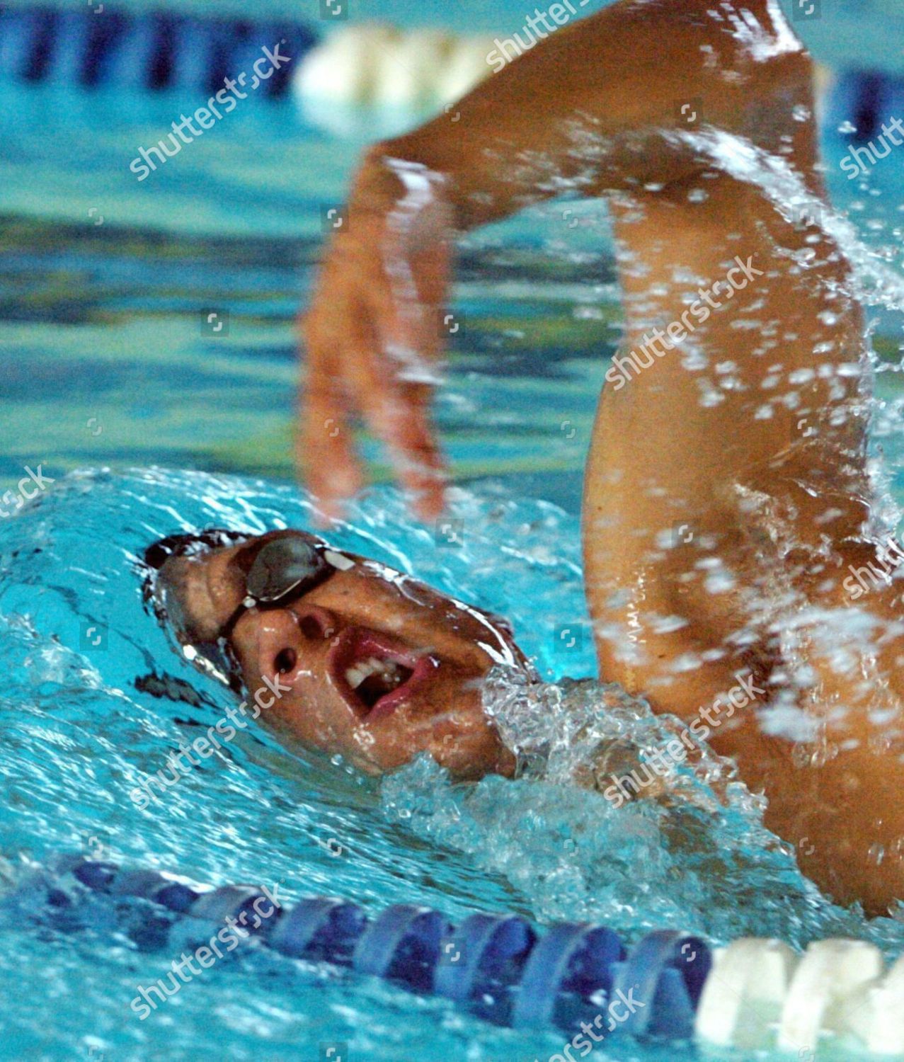 Australian Swimmer Geoff Huegill Swims During Editorial Stock Photo ...