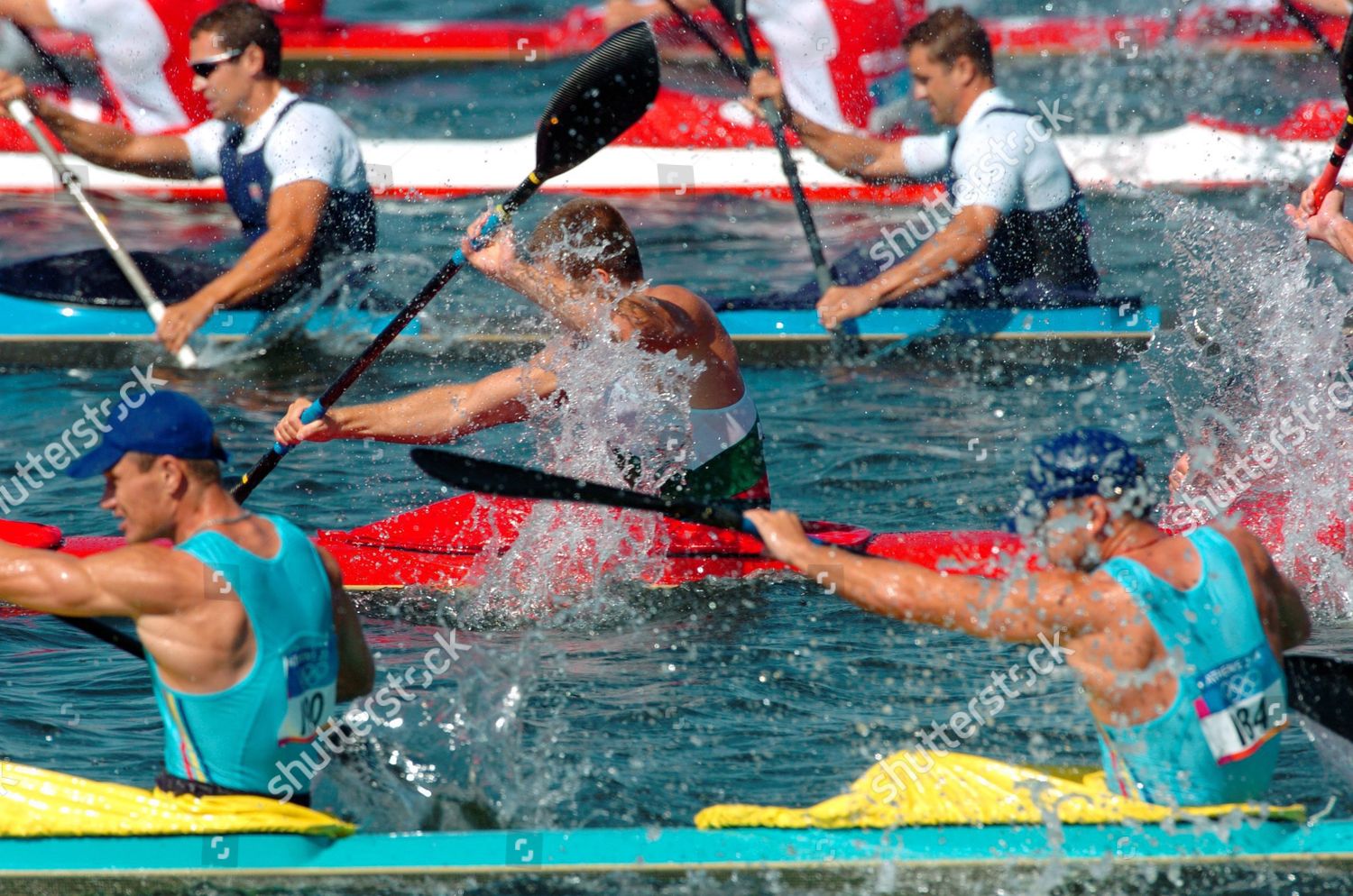 Kayakers Seen Action During Mens K2 Editorial Stock Photo - Stock Image ...