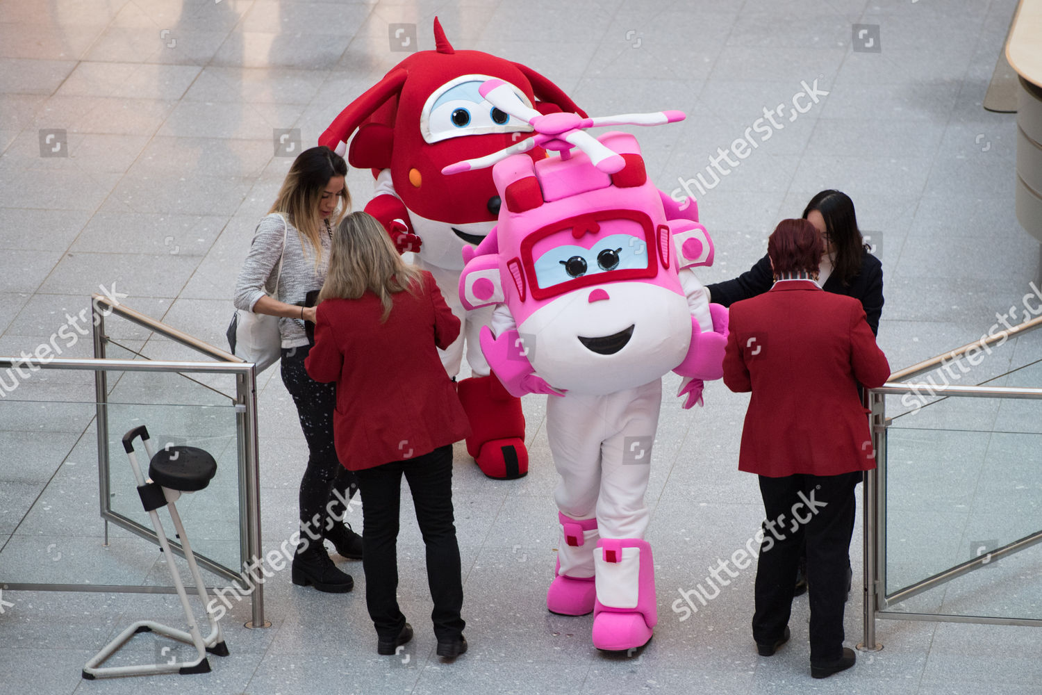 Two Airplane Mascots Enter Fair Ground Editorial Stock Photo - Stock ...