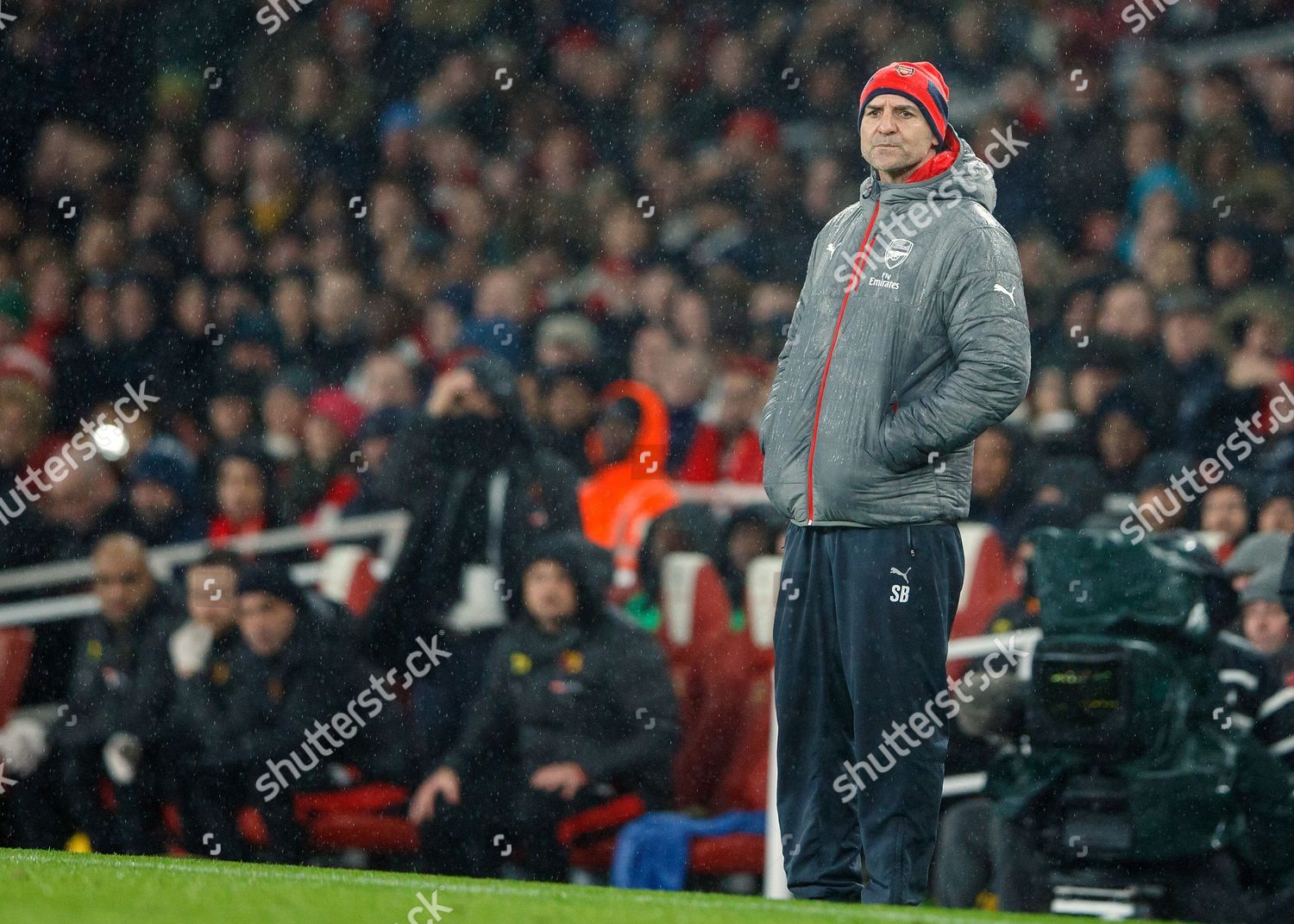 Arsenal Assistant Manager Steve Bould During Editorial Stock Photo ...