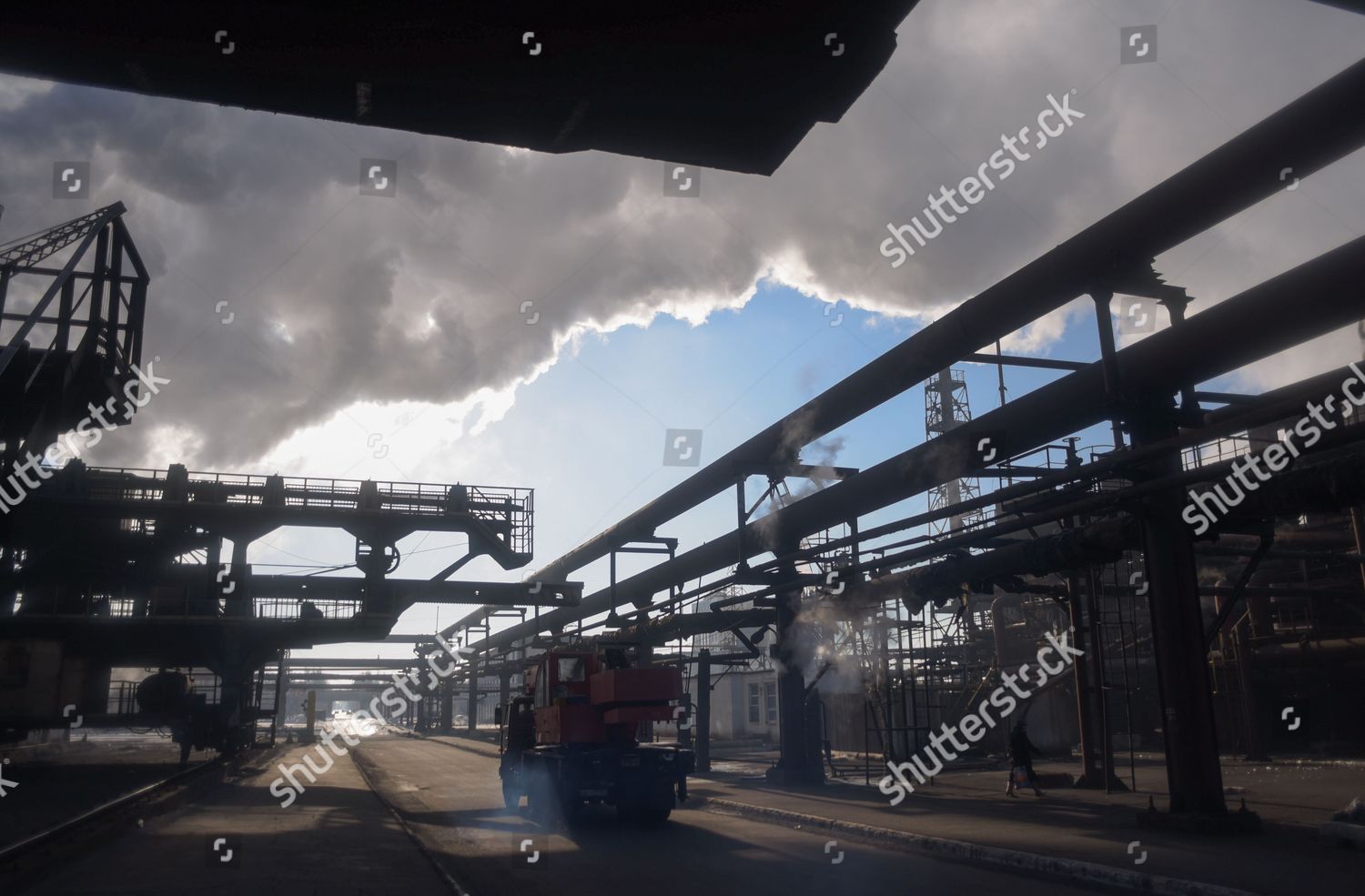 General View Damaged Chemical Power Plant Editorial Stock Photo - Stock ...