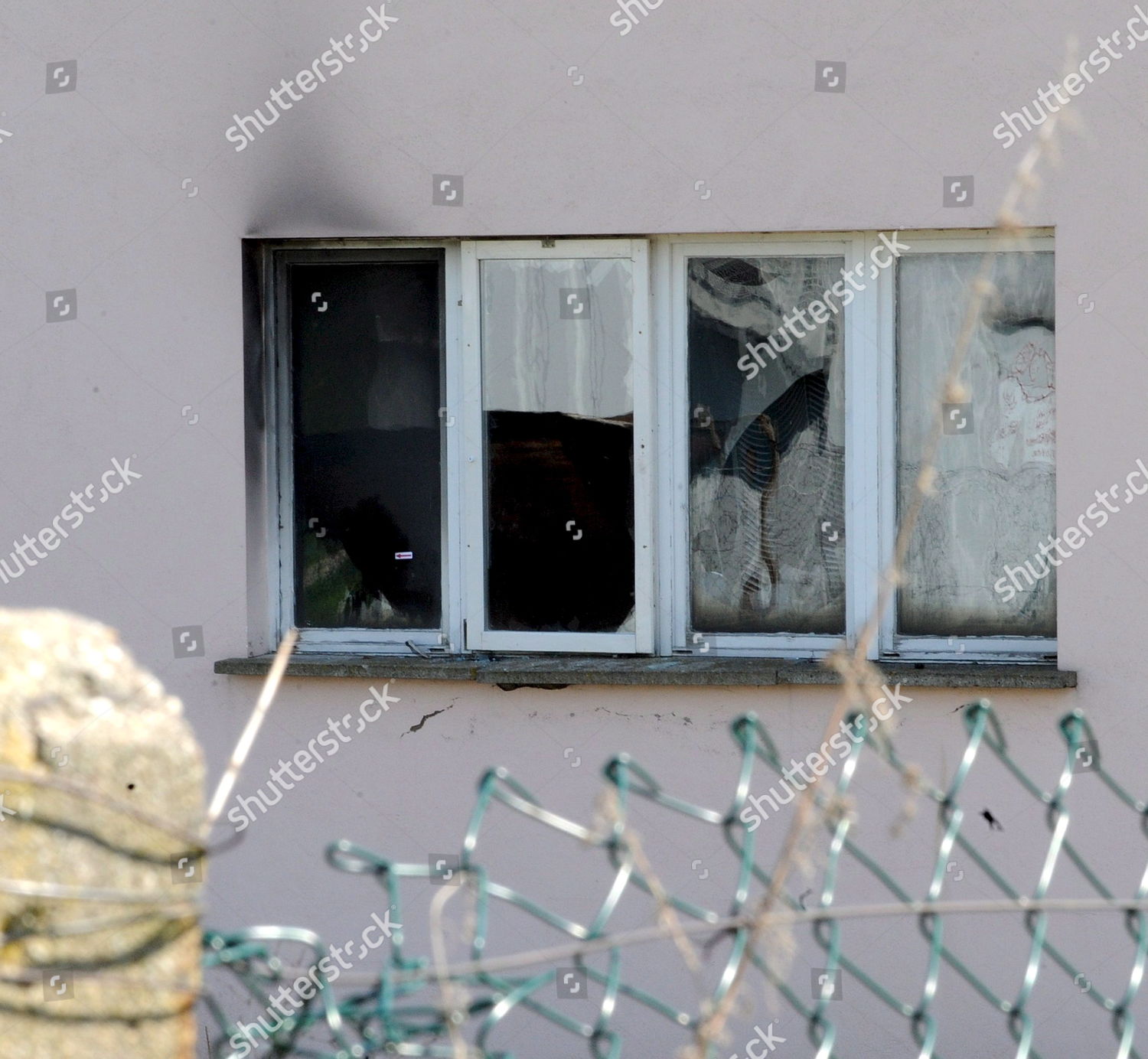 Scorch Marks Surround Windows Building Farmers Editorial Stock Photo ...