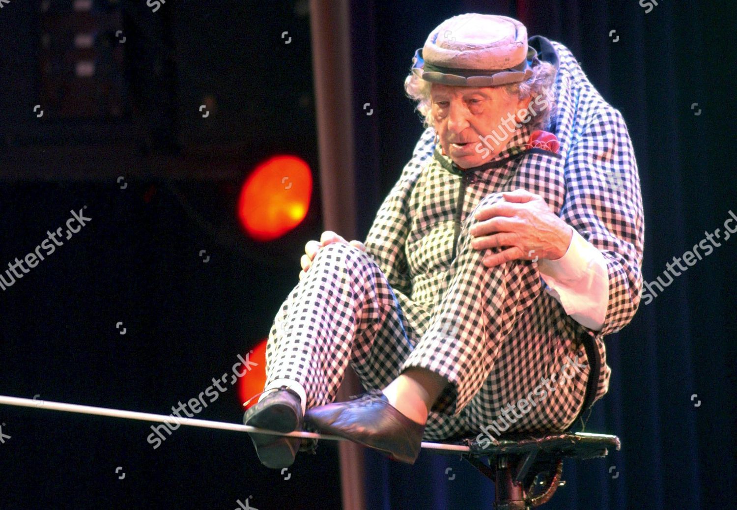 Artist Konrad Thurano Sits On Tightrope Editorial Stock Photo - Stock ...