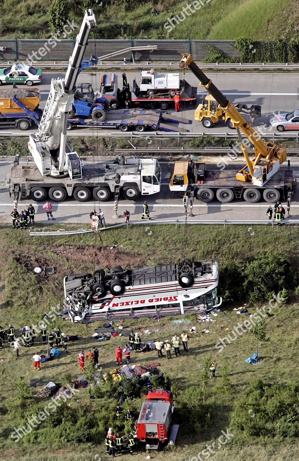 Using Cranes Other Heavy Equipment Rescue Editorial Stock Photo - Stock ...